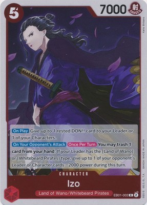 FOIL Izo Rare Memorial Collection One Piece TCG Card | eBay Australia