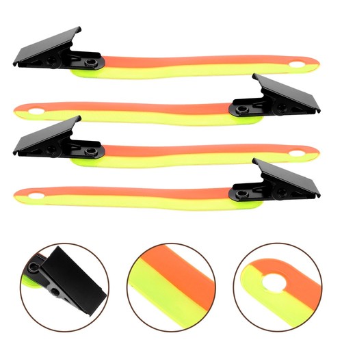 12 Pcs Fluorescent Ribbon Clip Travel Reflective Trail Marking Tacks | eBay