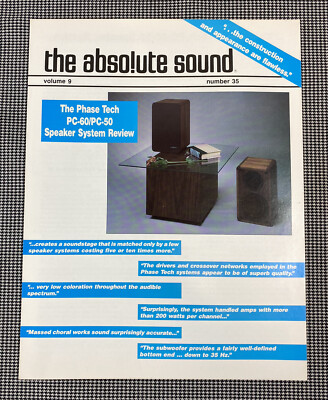 PHASE TECH PC-60/50 SPEAKER SYSTEM REVIEW FROM THE ABSOLUTE SOUND ...