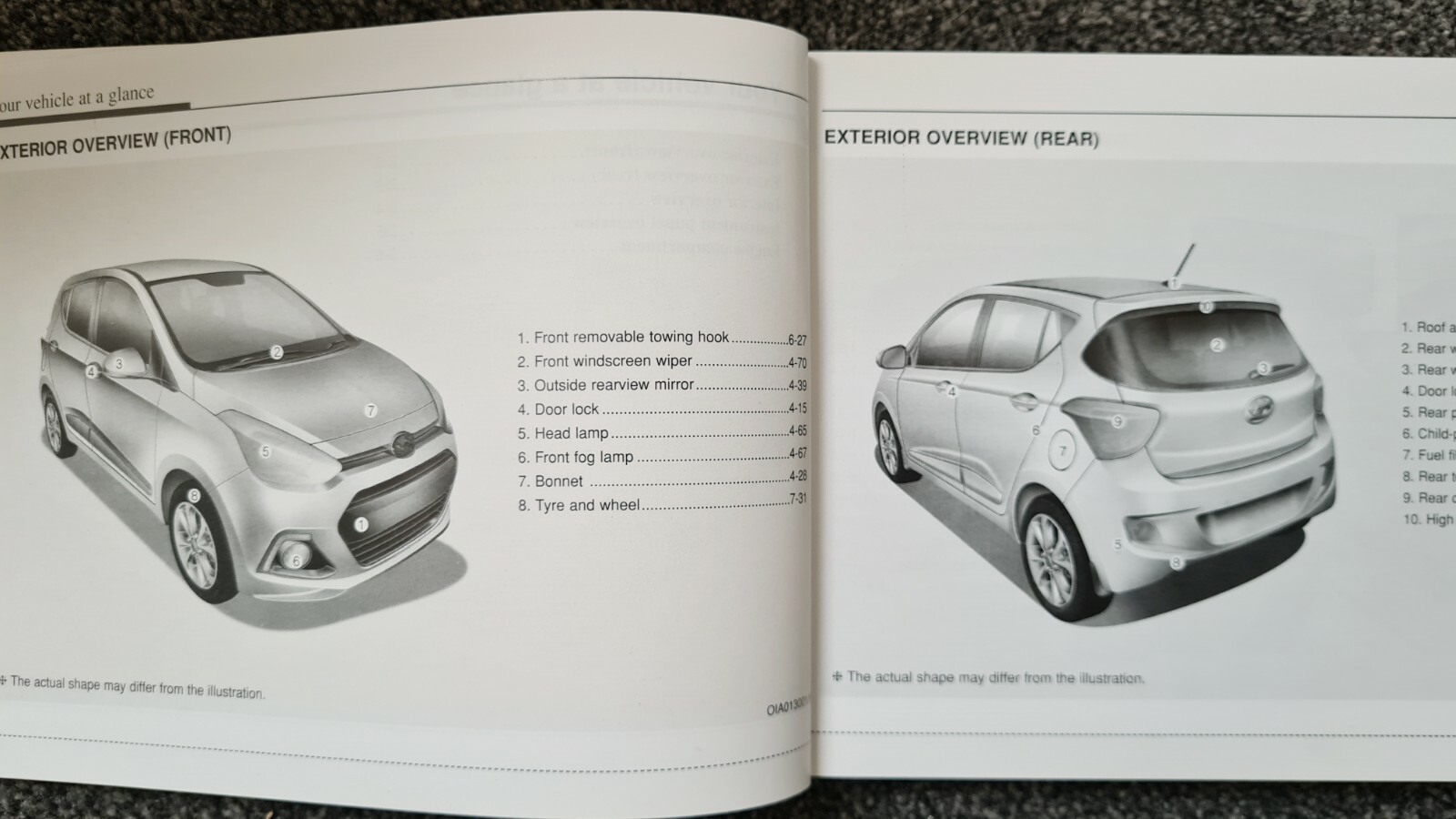 HYUNDAI i10 OWNERS MANUAL HANDBOOK WALLET AUDIO MULTI MEDIA 2013-2017 ...