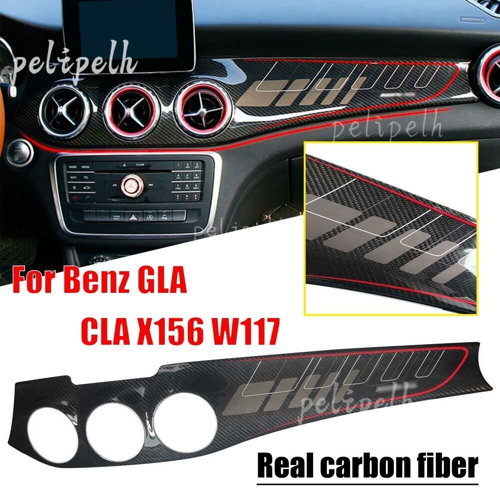 ABS Carbon Central Console Dashboard Panel Cover For Benz GLA CLA X156 ...