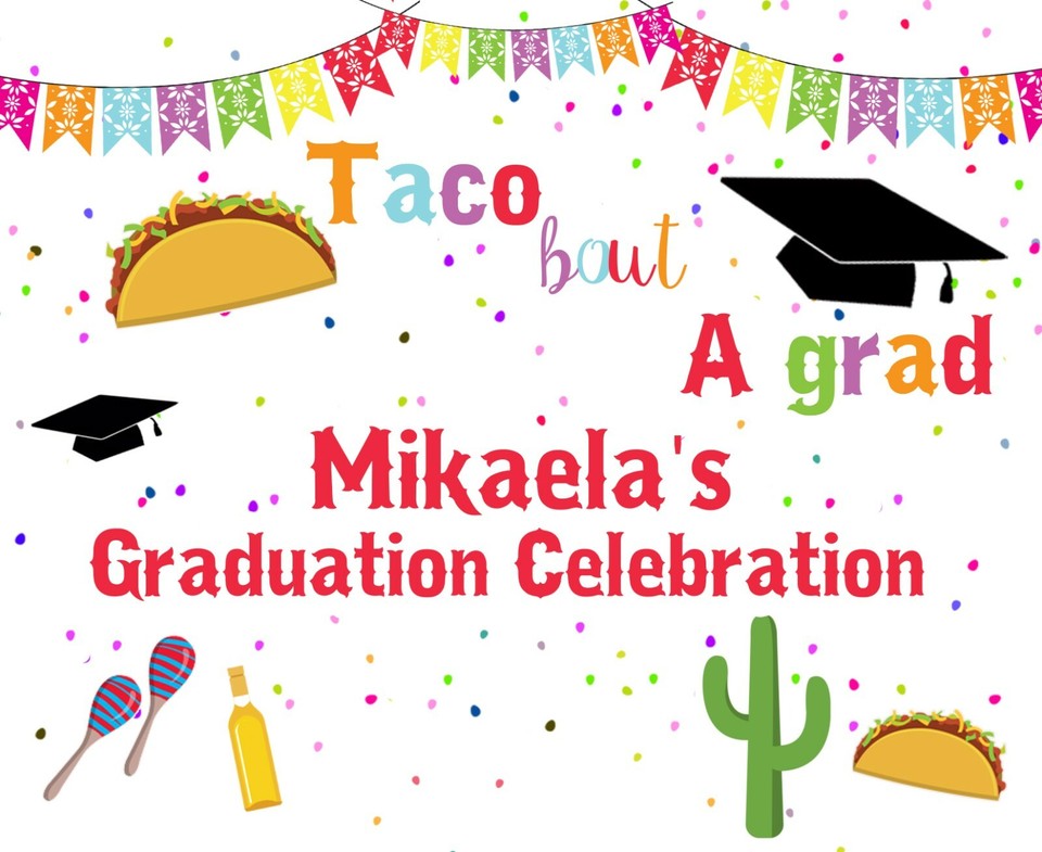 Taco Bout A Grad Yard Sign with Stake, High School College Graduation ...