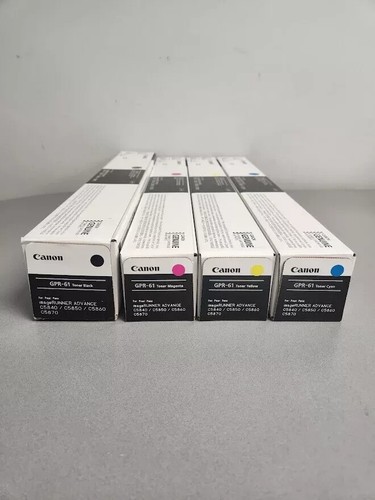 Genuine Canon GPR-61 Toner Cartridge Set - C,Y,M,B - High Yield Brand ...