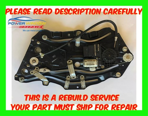 Volkswagen Beetle Conv Rear Window Regulator Rebuild Service-Lifetime ...