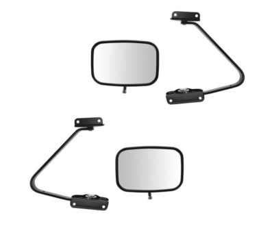 Mirrors Manual Swing Lock 5" x 8" Black LH RH Pair for Bronco F150 F250 ...