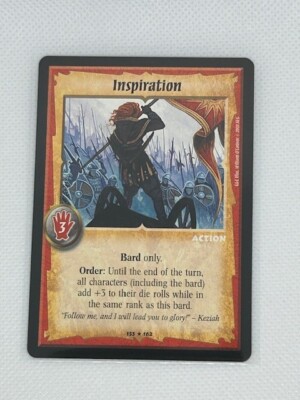 INSPIRATION Warlord CCG Saga of the Storm TCG - BARD ONLY | eBay