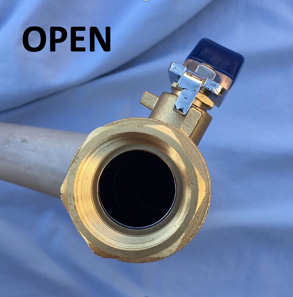 Sand Blast Cabinet Metering Valve with brass Media Drain Harbor Freight ...