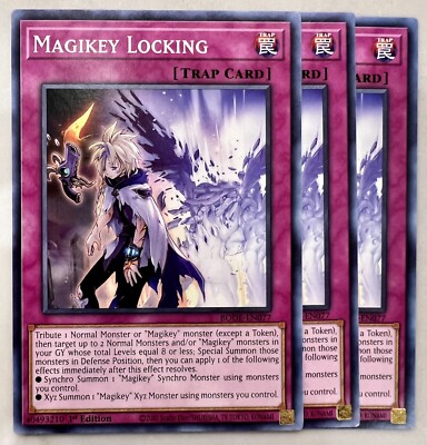 Yugioh! 3x Magikey Locking BODE-EN077 Common 1st Ed NM | eBay