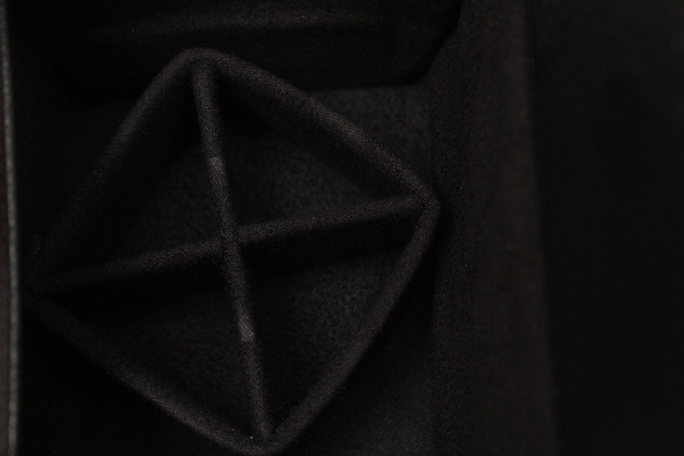 Deumer Germany Leather Jewelry Travel Case Black Cufflinks Rings Studs ...