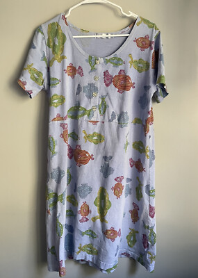 Fresh Produce Women’s Size Medium Tropical Fish Dress Made In USA 🐠 | eBay