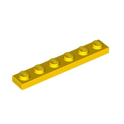 Lego Bricks Parts 10x Bright Yellow 1x6 Studded Plate Thin Tile {366624 ...