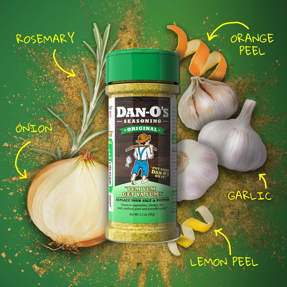 5 Pack Dan-O's Seasoning Small 5 Bottle Combo Original, Spicy, Chipotle ...