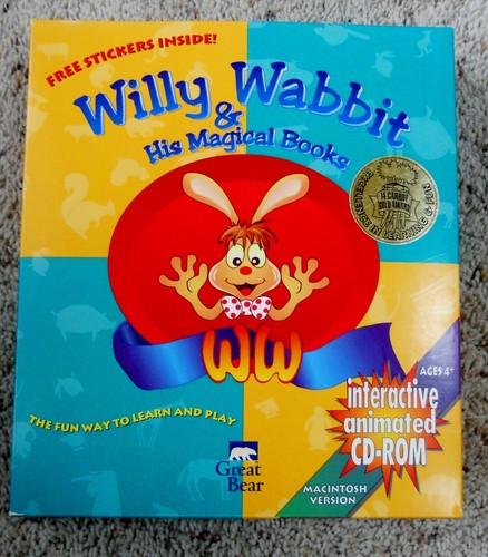 Vintage Software Great Bear Willy Wabbit & His Magical Books CD-ROM for ...
