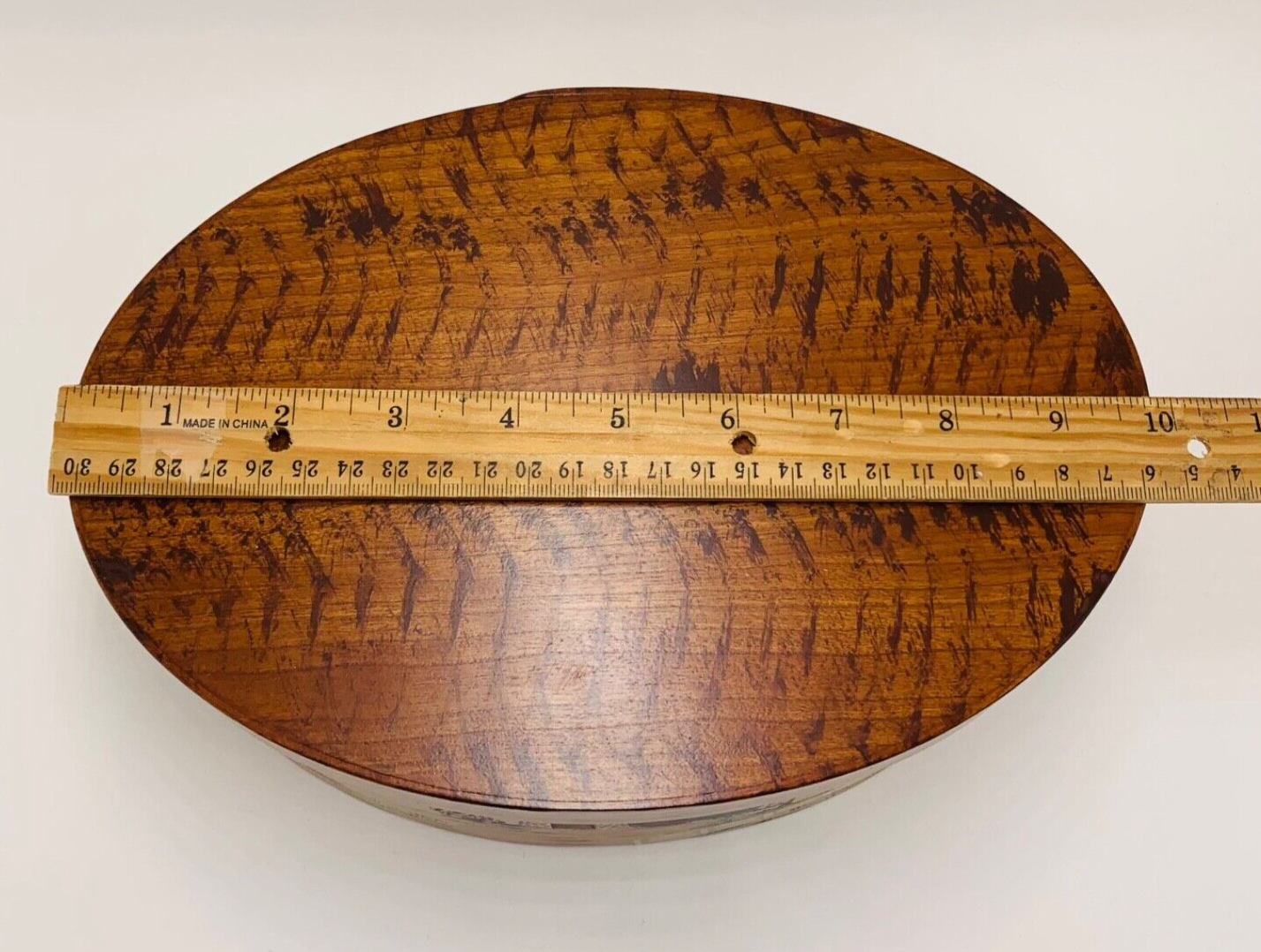 Hand Stenciled Shaker Style Box Pantry Wooden Banded Folk Art Signed ...