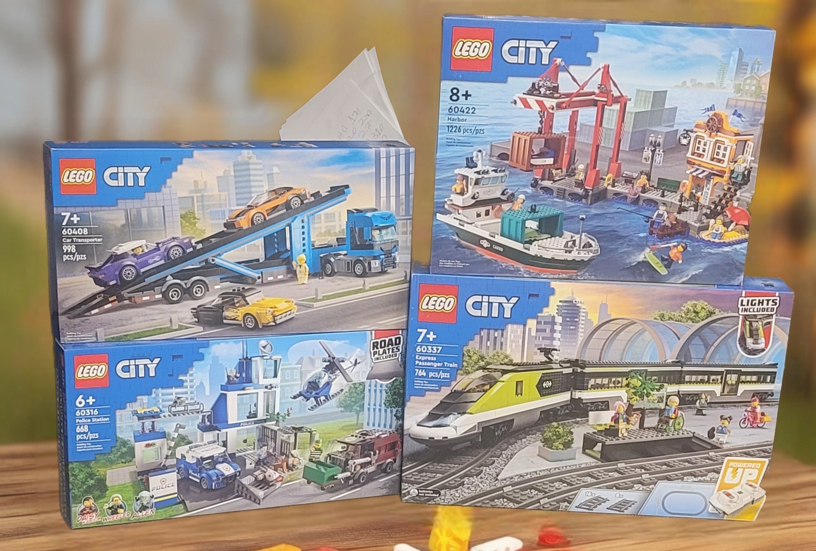 Lego City Super PlaySet/ Lot Of 4 / 60422, 60337, 60316, 60408 /Builder ...