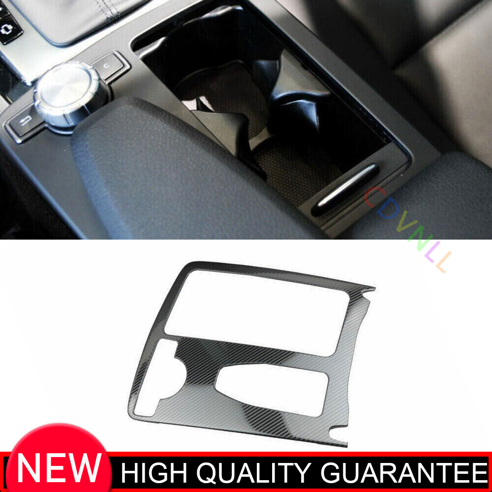 For Benz C-Class 2007-2014 Steel Carbon Fiber Console Gear Shift Water ...