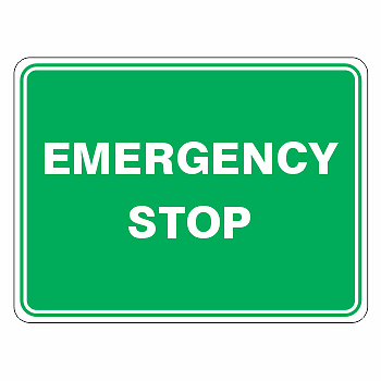 Emergency Stop Sign | Emergency Signs | eBay Australia