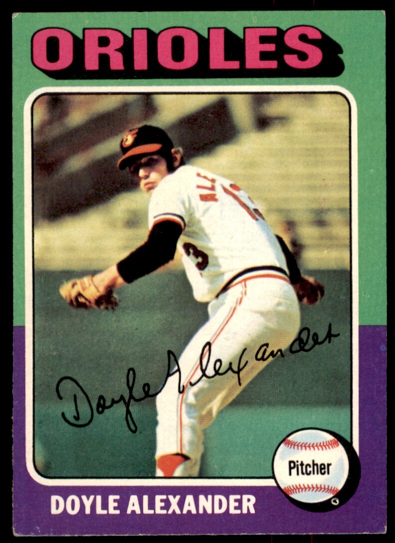 1975 Topps #491 Doyle Alexander VG-EX Baltimore Orioles | eBay