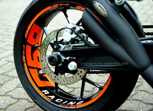 Wheel Rim Sticker Supermoto KTM Duke 690 IV 4 R 950 990 SM 3 Decal Tape ...