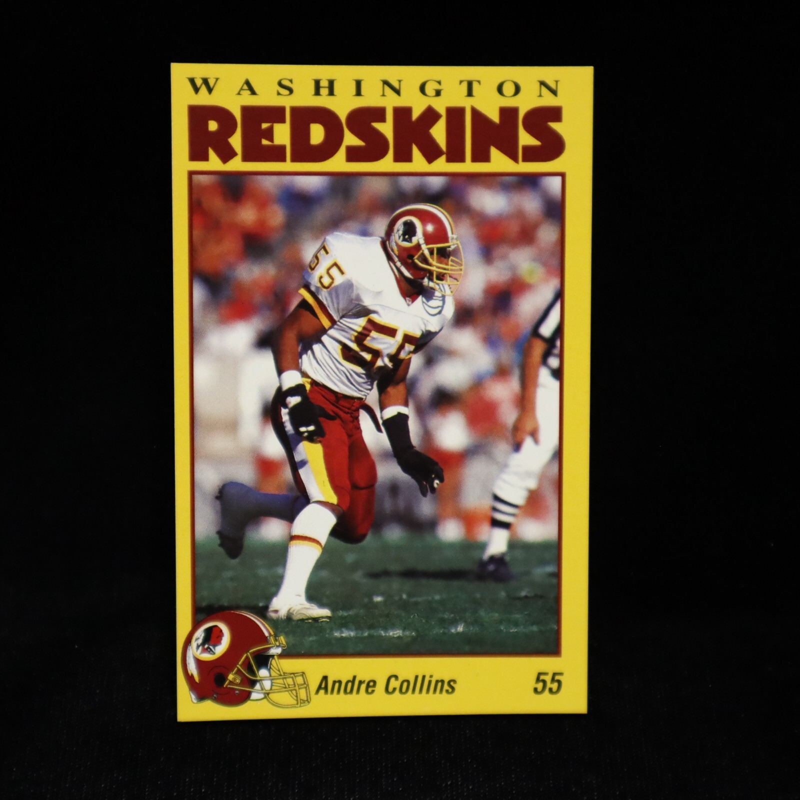 1993 Andre Collins Washington Redskins MOBIL FOX 5 Police Card #55 | eBay
