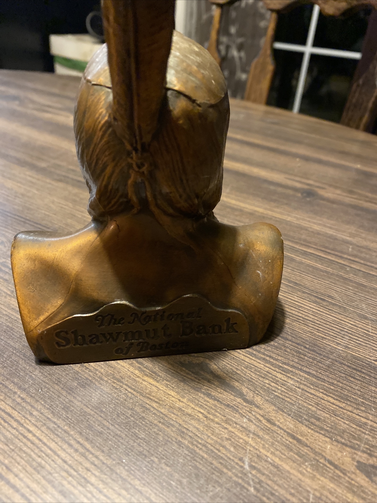 Shawmut bank American Indian figural bank | eBay