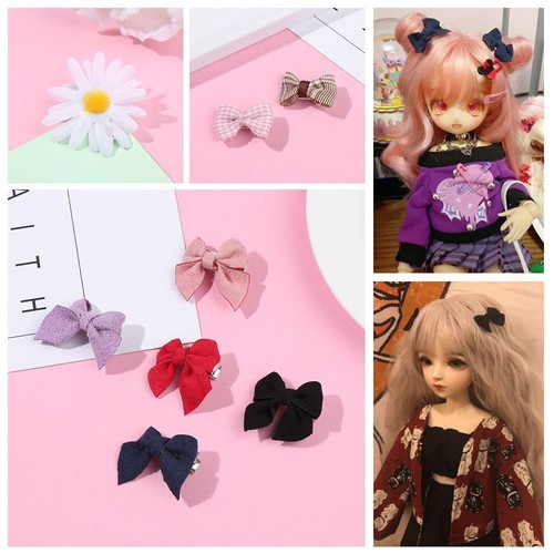 Kids Toys Headwear Children Hair Clip Doll Head Clips Mini Bow-knot ...
