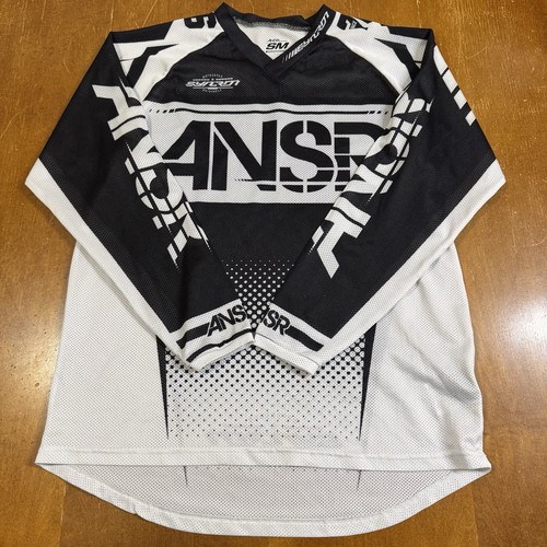 Answer Motocross Racing Jersey Shirt Mens Small White Black | eBay