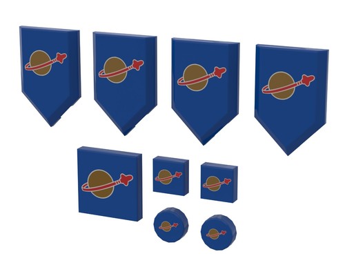 Custom UV Print on LEGO Tiles - Classic Space pack 4 | eBay Australia