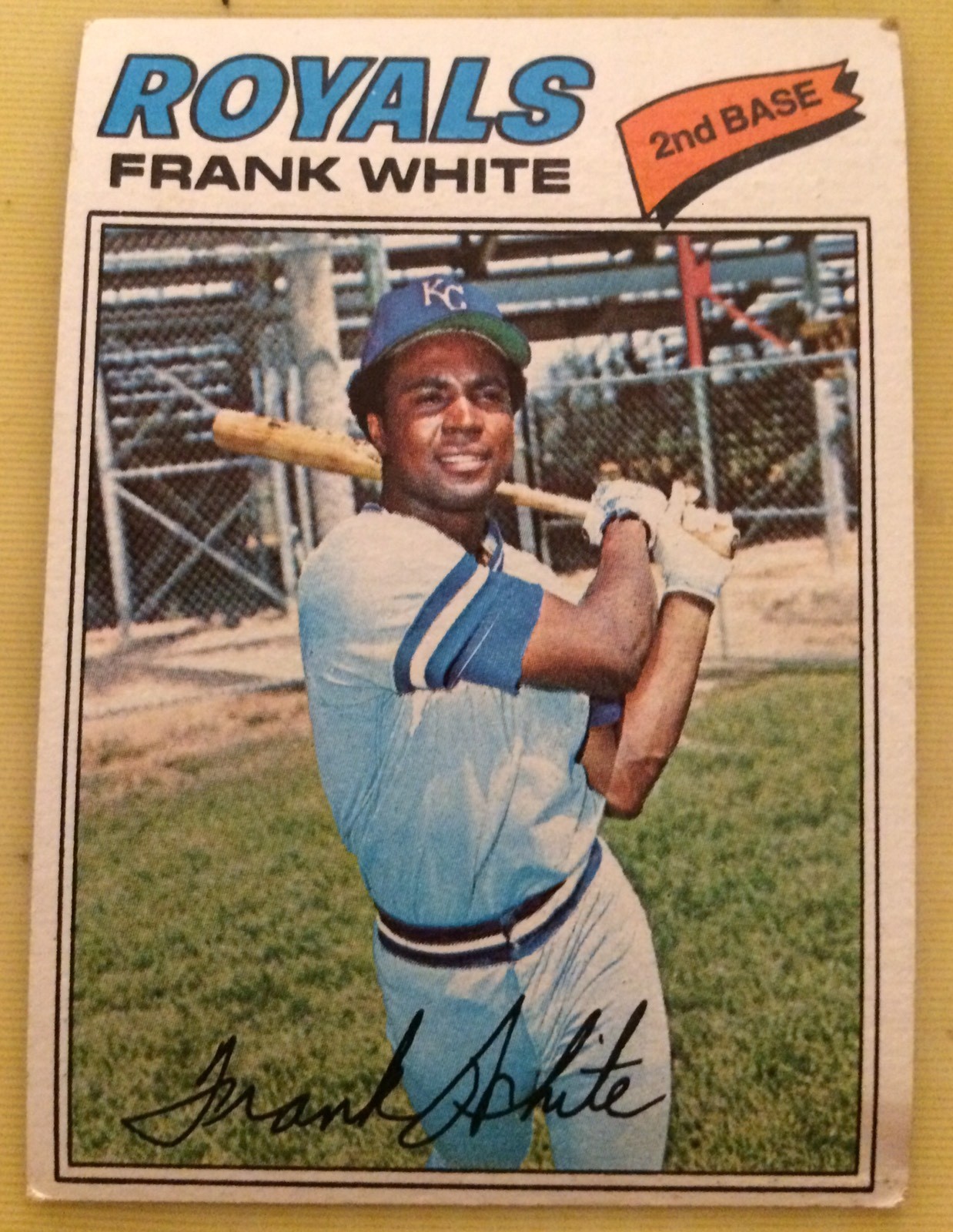 1977 Topps Frank White Baseball Card #117 Kansas City Royals | eBay