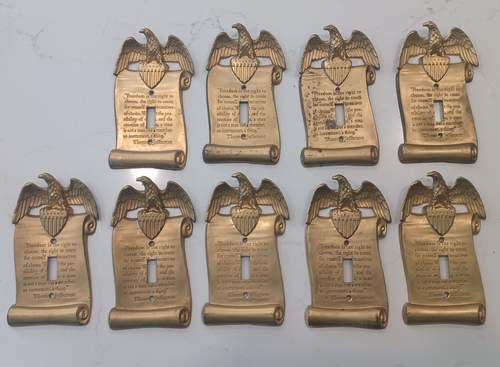 Vintage Thomas Jefferson American Eagle Freedom Light Switch Cover ...