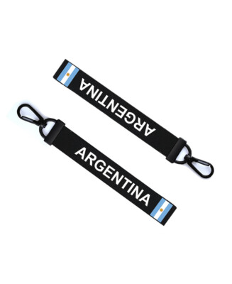 Argentina Key Chain Keyring Luggage Tag Zipper Pull Bag Argentine Flag ...