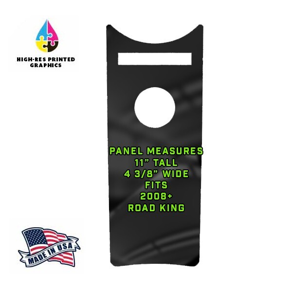 Gloss Solid Black | Dash Insert Fits Harley Road King Fuel Tank Dash ...