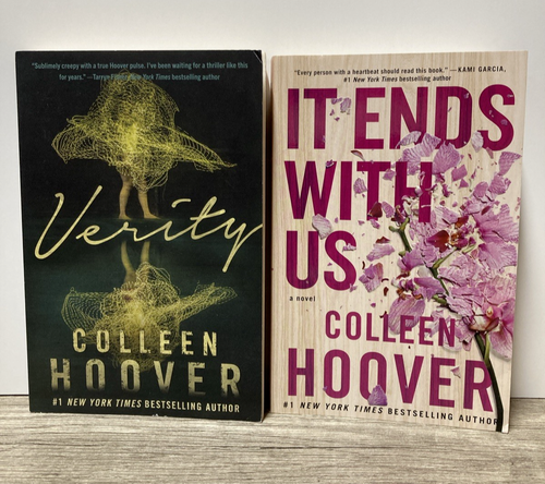 Lot of 2 Colleen Hoover Paper Back Books VERITY & IT ENDS WITH US VG | eBay