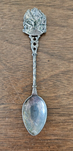 Vintage Souvenir Spoon Garmisch Partenkirchen Bavaria Germany relief ...