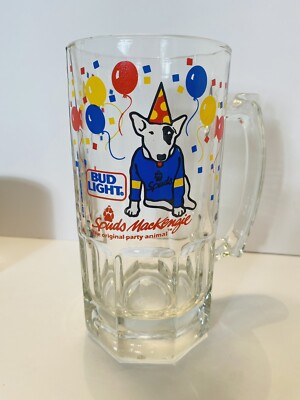 Bud Light Spud Mackenzie 1987 The Original Party Animal Glass 32 oz ...