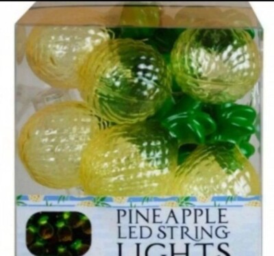 Pineapple Tropical String Lights 10 Lights 4 Ft. String | eBay