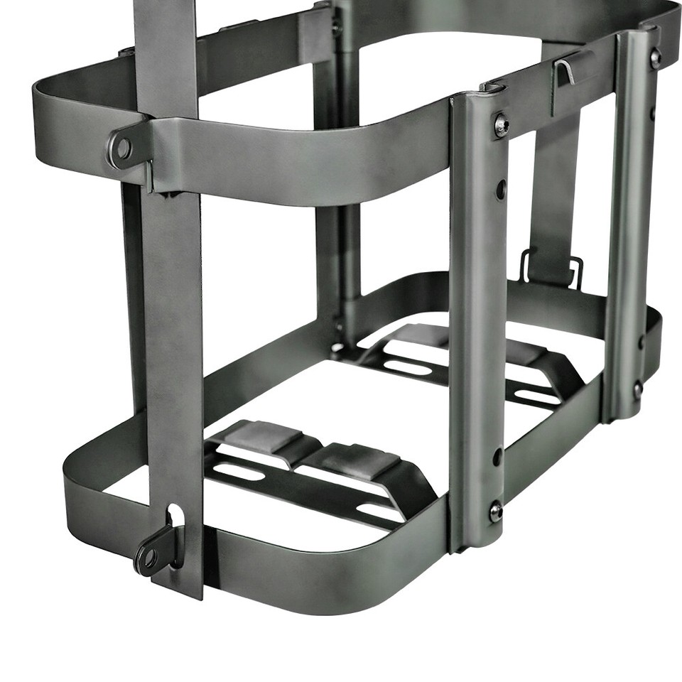 Metal Jerry Can Holder Bracket Mount Gas Rack Oil Tank Fuel Gasoline 5. ...