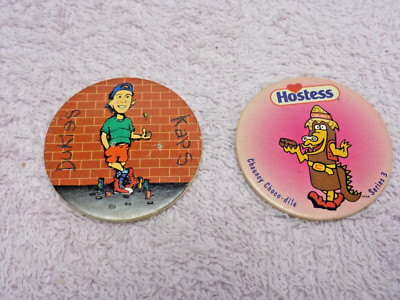 VINTAGE HOSTESS CAKES - CHAUNCY CHOCO-DILE POG - DUKIE'S KAPS + BOY POG ...