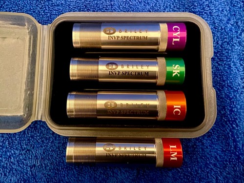 SET OF 4 BRILEY SPECTRUM BROWNING INVECTOR + PLUS CHOKE TUBES WITH CASE ...