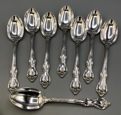 Spanish Provincial by Towle Sterling Silver set of 8 Oval Soup Spoons 6 ...