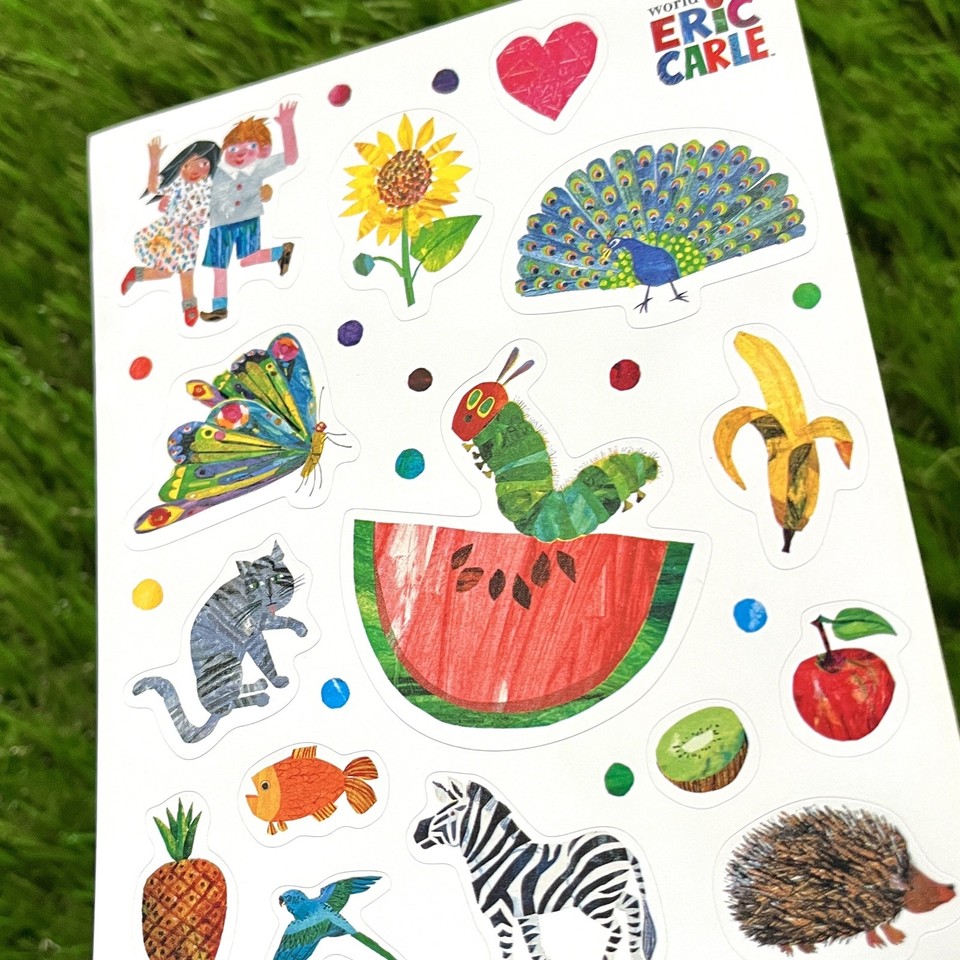 The Very Hungry Caterpillar Eric Carle Sticker Sheet | eBay
