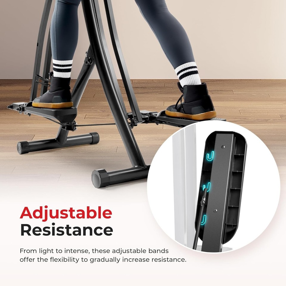 Foldable Air Walk Elliptical, 30" inch Long Stride Full-Body Cardio ...
