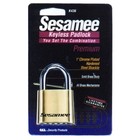 Sesamee Keyless Padlock, 5/16 in Shackle dia, 1 in L X 1 in W, Brass ...
