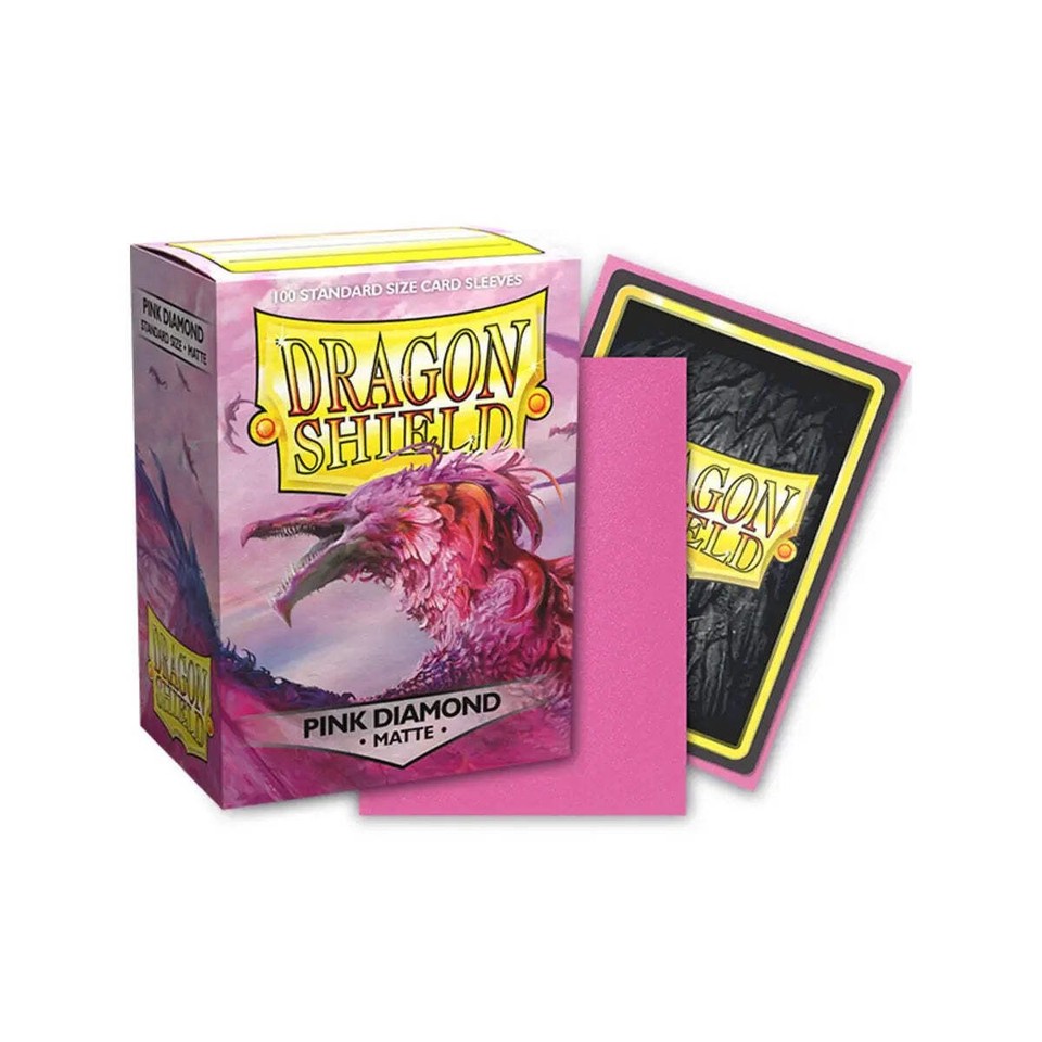 Dragon Shield Matte Pink Diamond Standard Card Sleeves 100ct Box | eBay ...