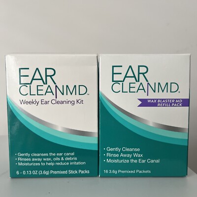Ear Clean Md Weekly Ear Cleaning Kit & Wax Blaster Refill Pack | eBay