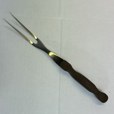 Cutco Carving Turning Fork No. 27 Brown Handle Made in USA | eBay