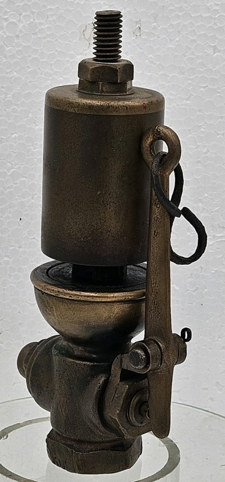2 " UNKNOWN "heavy" 3/4" inlet 8" high overall Brass Steam Whistle ...