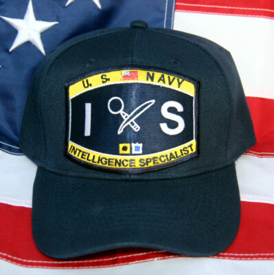 IS INTELLIGENCE SPECIALIST MATE RATING HAT PATCH CAP US NAVY PIN UP ...