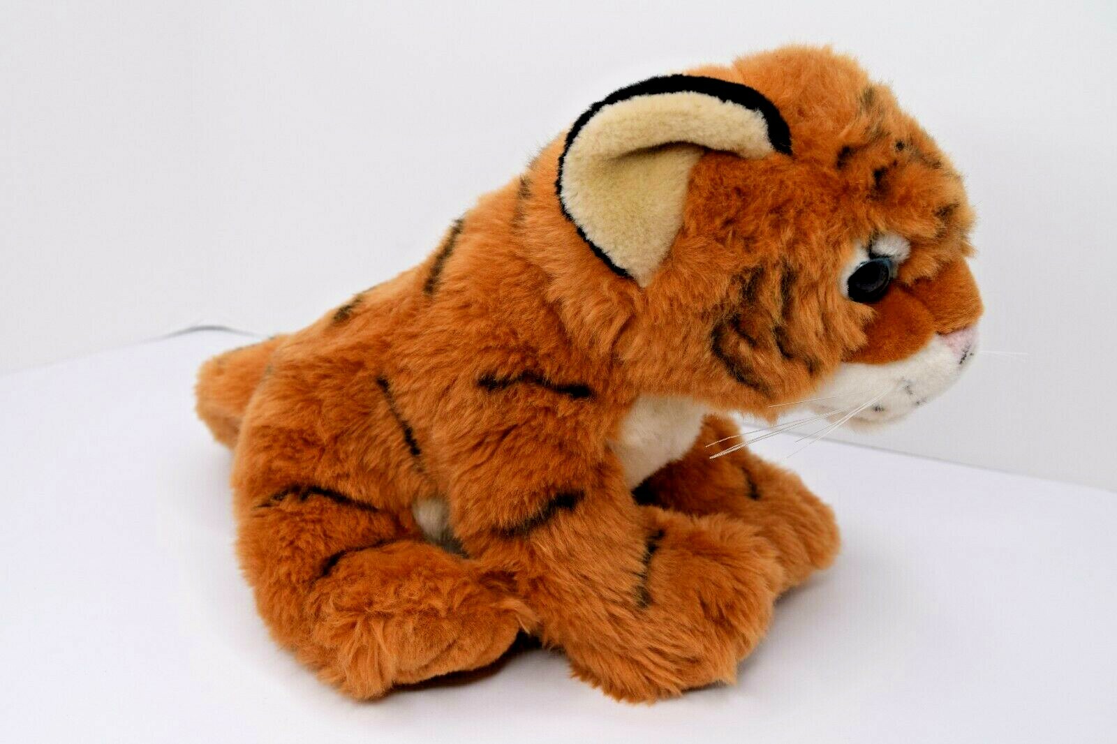 2007 K&M Orange Tiger Cub Plush 11" Stuffed Animal w/ Blue Eyes | eBay