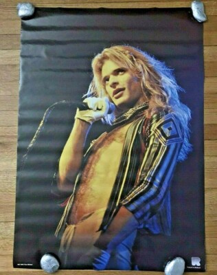 RARE DAVID LEE ROTH VAN HALEN 1984 VINTAGE ORIGINAL MUSIC POSTER ...
